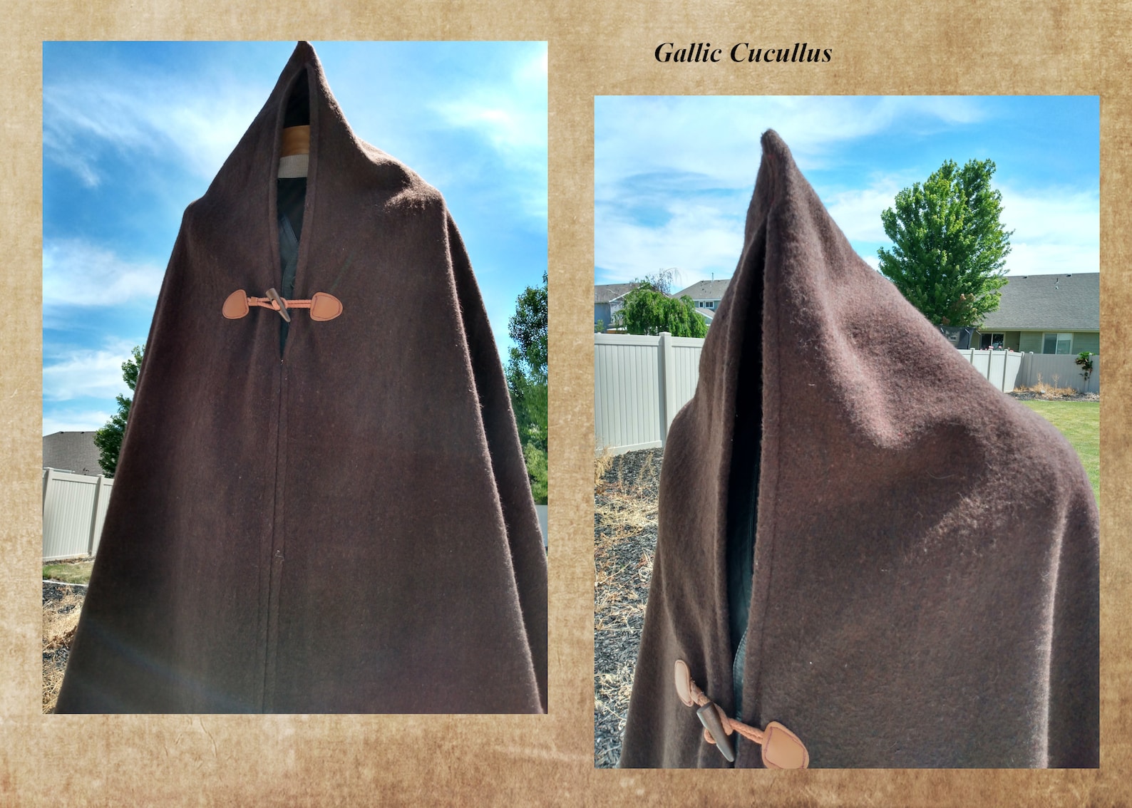 Gallic Wool Cloak Cucullus Clothing of the Gauls La Tène Culture ...