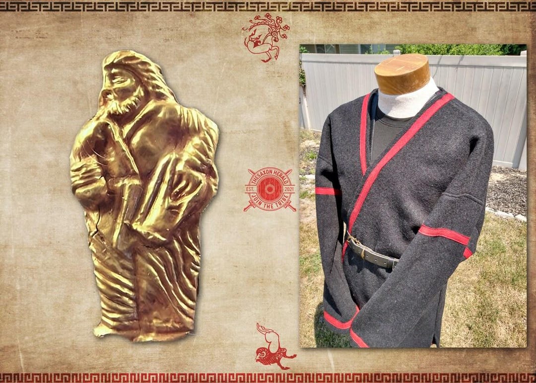 Scythian Kurta: Wool Robe With Felted Trim || Iron Age Nomadic Clothing ...