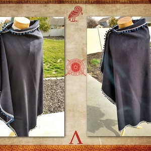 Hellenic Chlamys: Ancient Greek Wool Cloak || Authentic Handcrafted ...