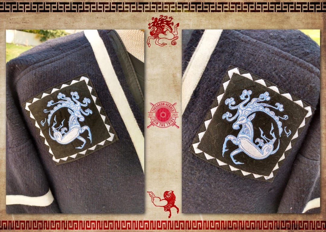 Scythian Griffon Embroidery Patch: Iron Age Steppe Motif || Sold as ...
