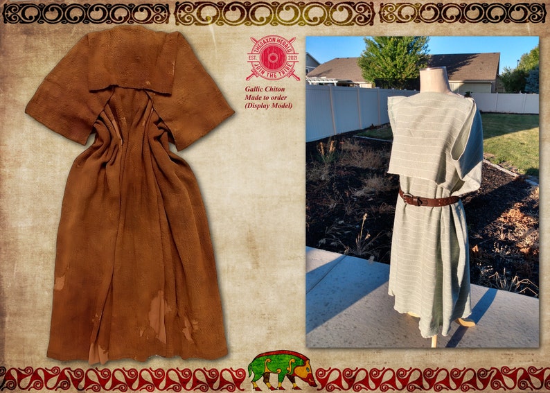 Gallic Chiton Gaulish Iron Age Dress Gaul Civilization Clothing La Tène ...