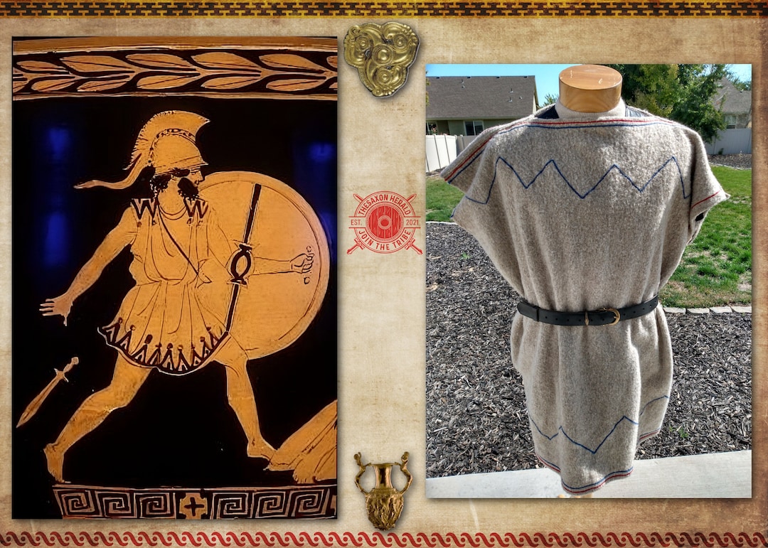 Thracian Wool Tunic: Balkan Heritage Historical Garment || Iron Age ...