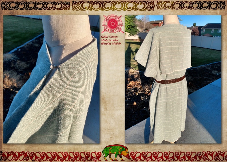 Gallic Chiton Gaulish Iron Age Dress Gaul Civilization Clothing La Tène ...
