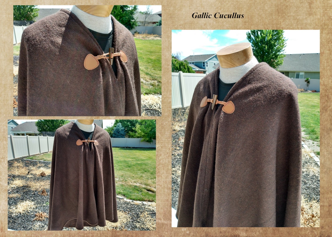 Gallic Wool Cloak Cucullus Clothing of the Gauls La Tène Culture ...