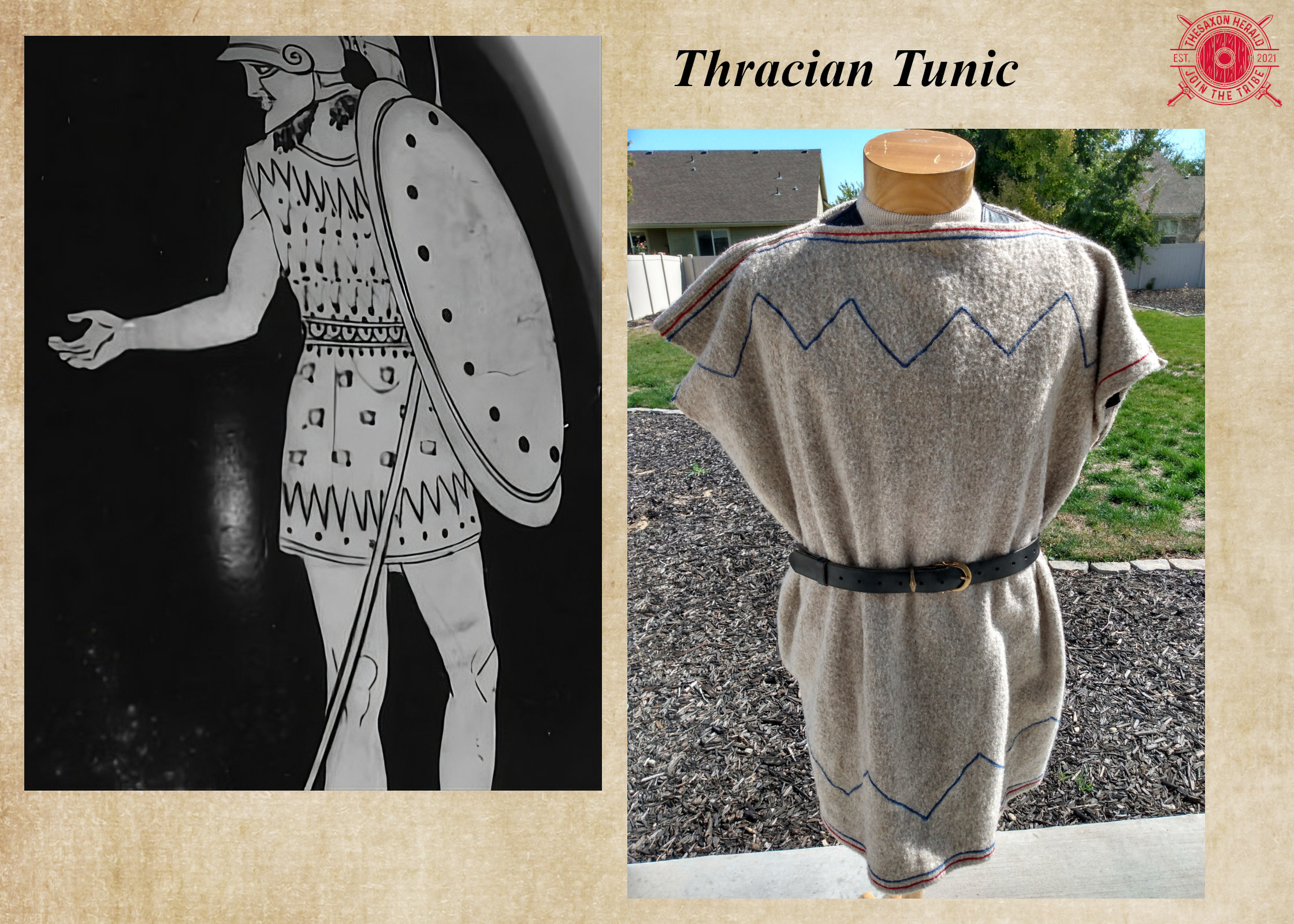 Thracian Wool Tunic Ancient Thracian Cultural Garment From Antiquity ...