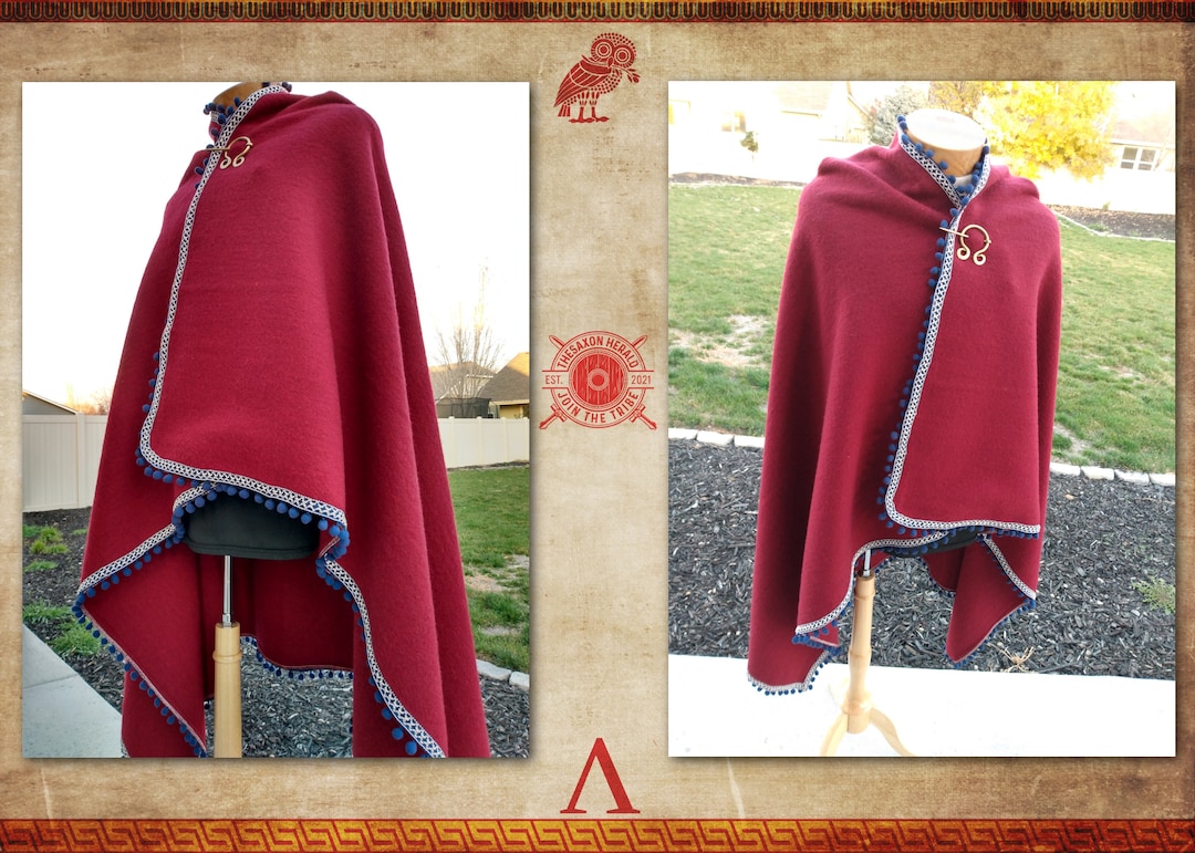 Hellenic Chlamys: Ancient Greek Wool Cloak || Authentic Handcrafted ...