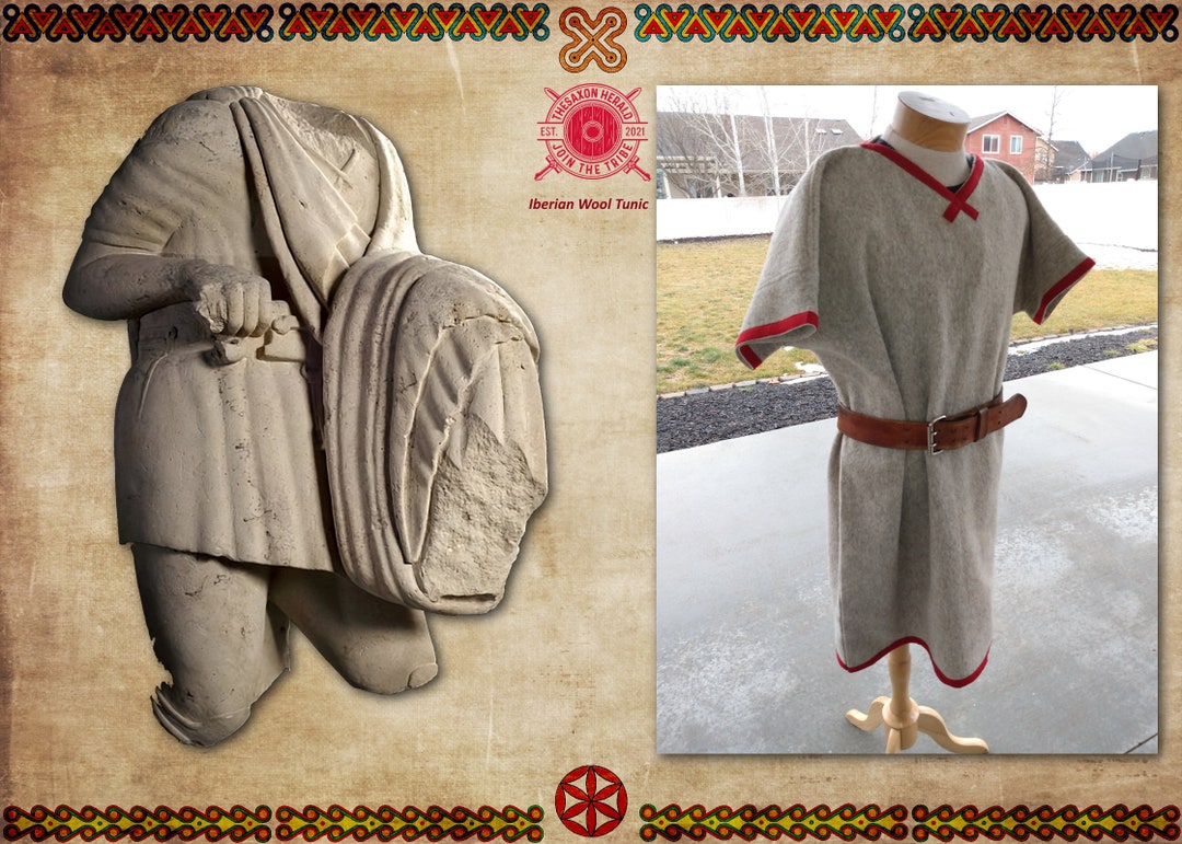 Iberian Wool Tunic: Ancient Spanish Wool Garment || Iberian Tribal ...