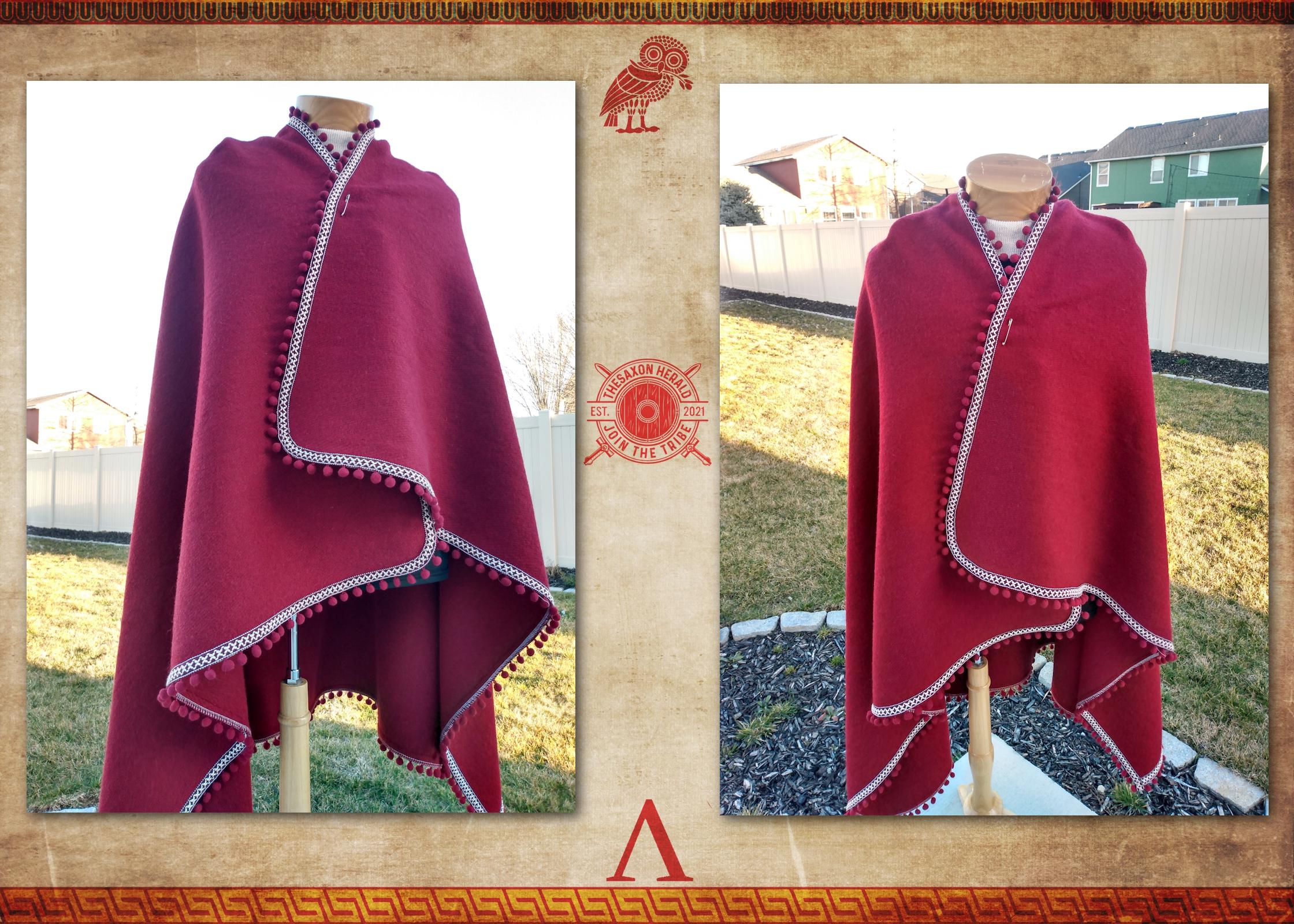 Hellenic Chlamys: Ancient Greek Wool Cloak || Authentic Handcrafted ...