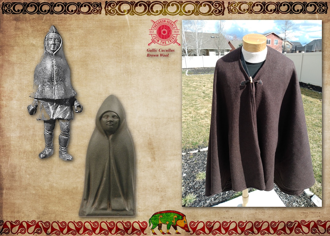 Gallic Wool Cloak Cucullus Clothing of the Gauls La Tène Culture ...