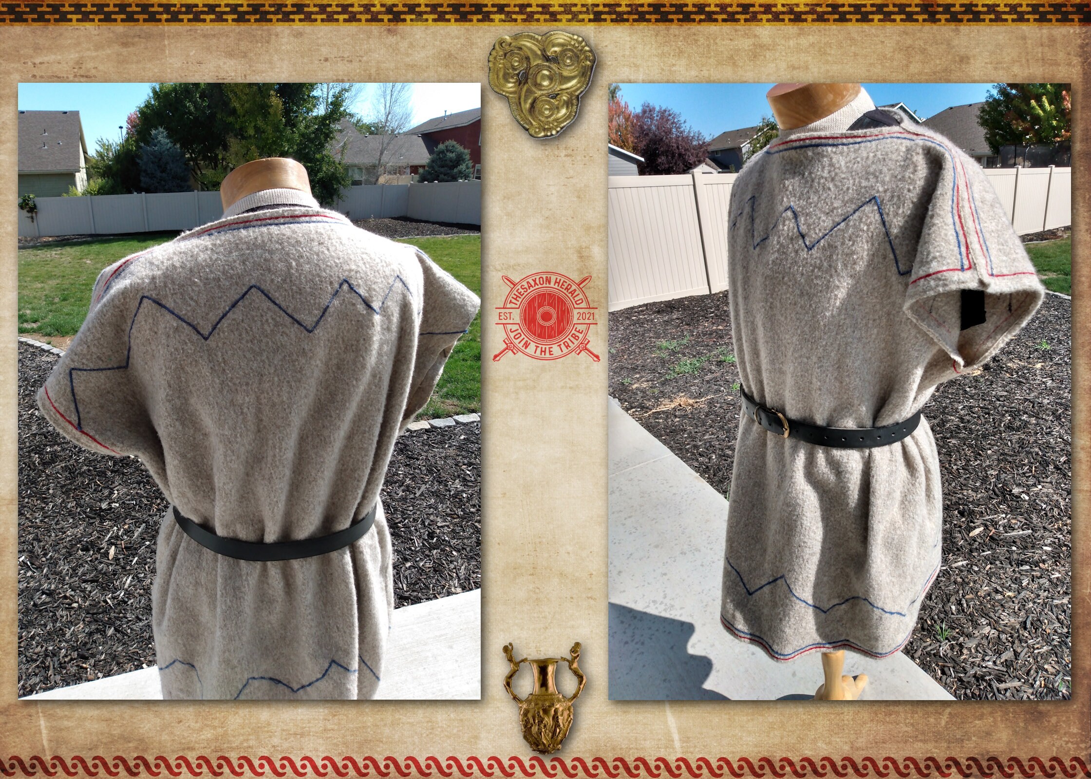 Thracian Wool Tunic - Ancient Thracian Cultural Garment From Antiquity ...