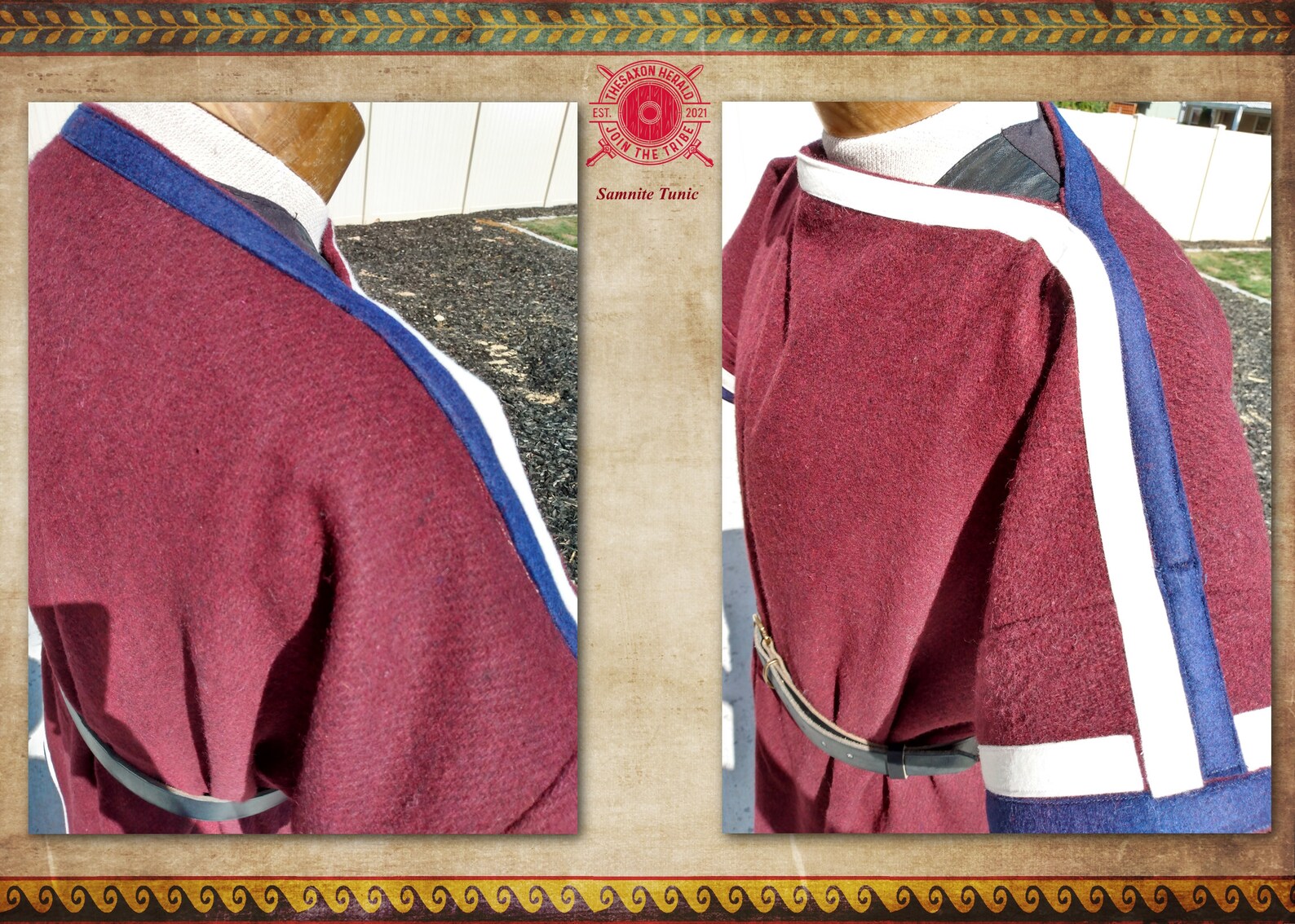 Samnite Wool Tunic: Early Italic Warrior Garment || Inspired by Nola ...