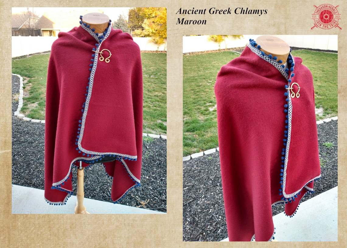 Ancient Greek Chlamys Hellenistic Cloak Classical Greek Clothing From ...