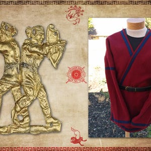 Scythian Kurta: Wool Robe With Felted Trim || Iron Age Nomadic Clothing ...
