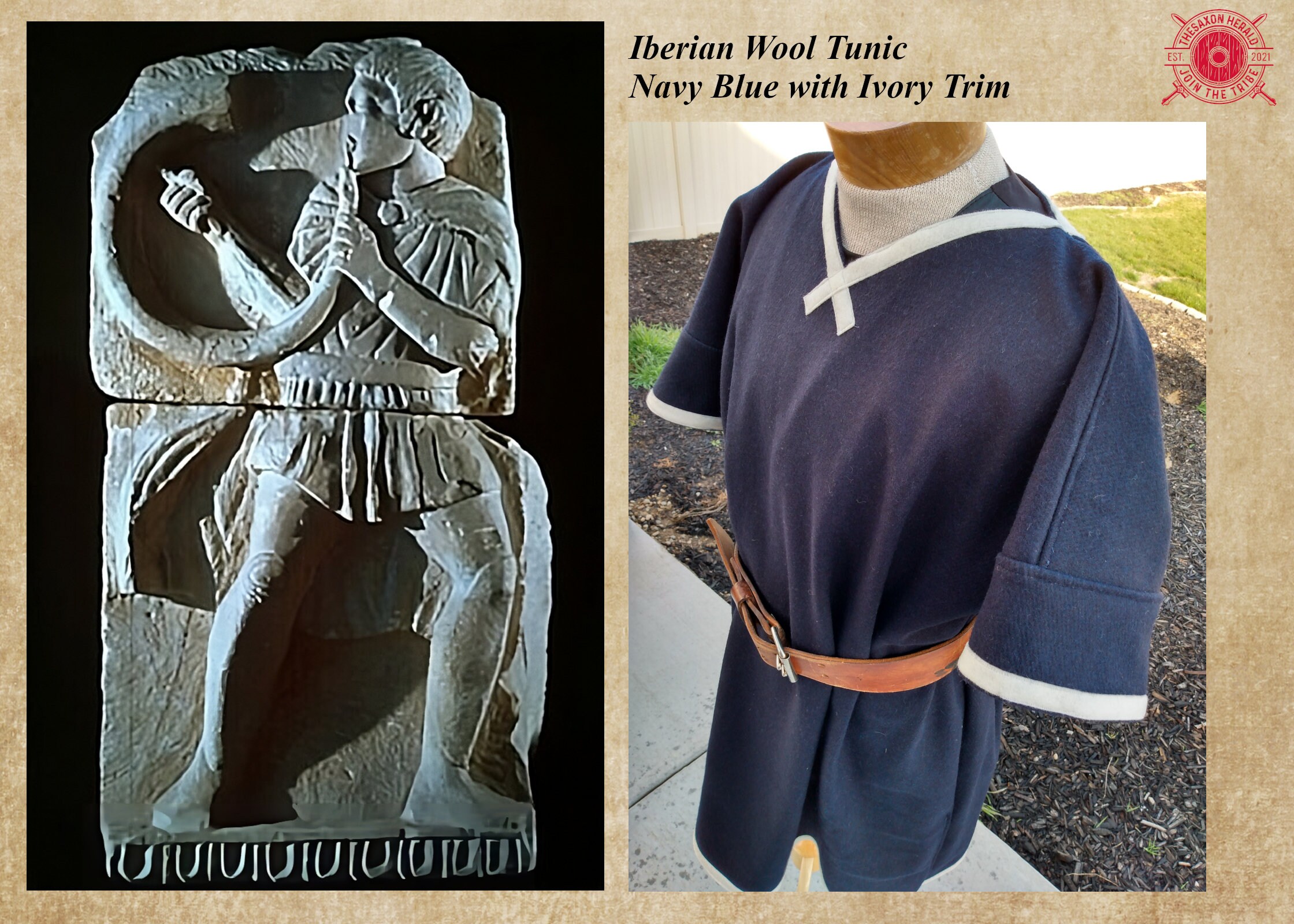 Iberian Wool Tunic Lusitanian Historical Clothing Tartessos Celt ...