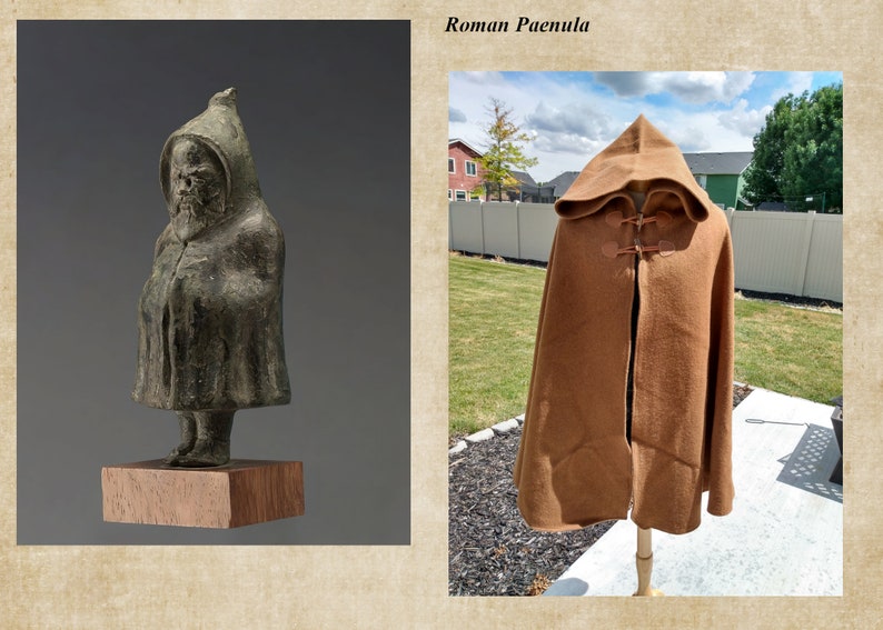 Roman Wool Cloak Paenula SPQR Legionary Clothing From - Etsy