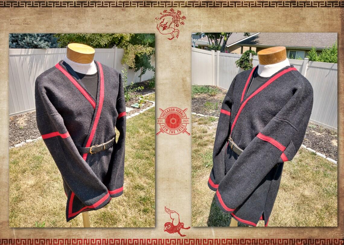 Scythian Kurta: Wool Robe With Felted Trim || Iron Age Nomadic Clothing ...