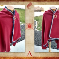 Hellenic Exomis: Dorian Wool Tunic With Meander Trim | Classical Greek ...