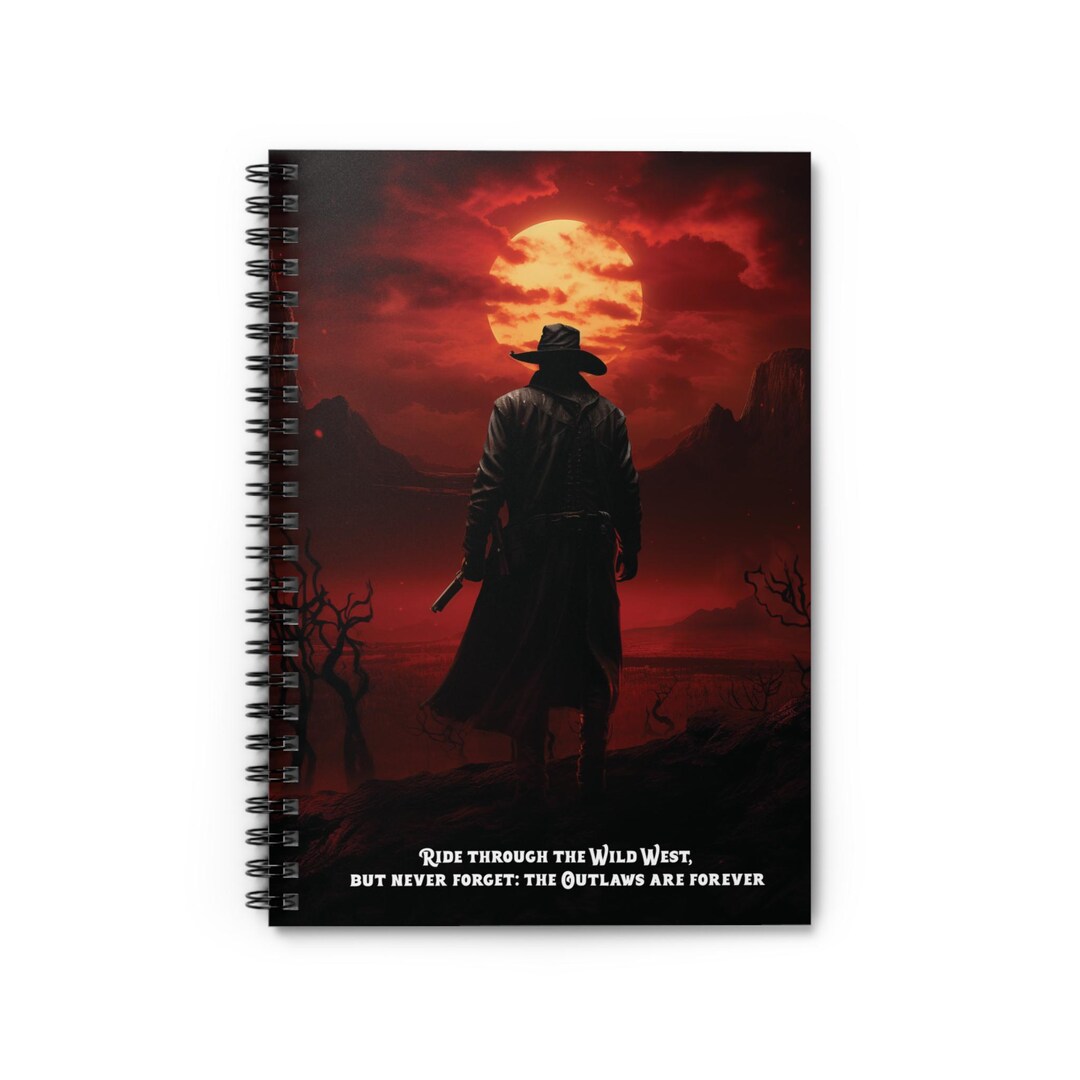 Red Dead Redemption Spiral Notebook Wild West Outlaw Journal Gamer Gift ...