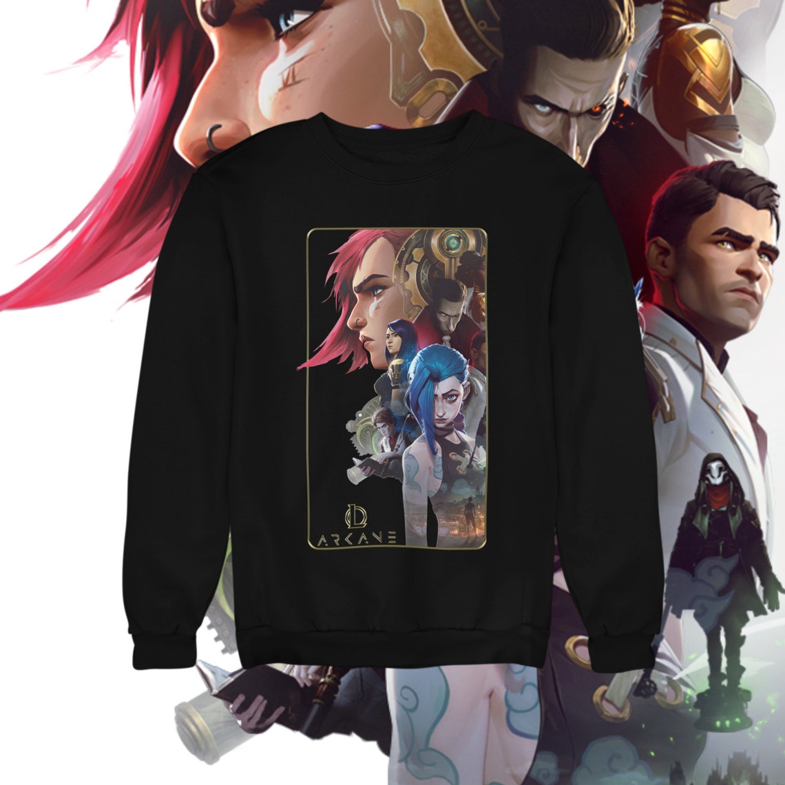 Arcane League of Legends Sweatshirt Arcane Hoodies Jinx | Etsy