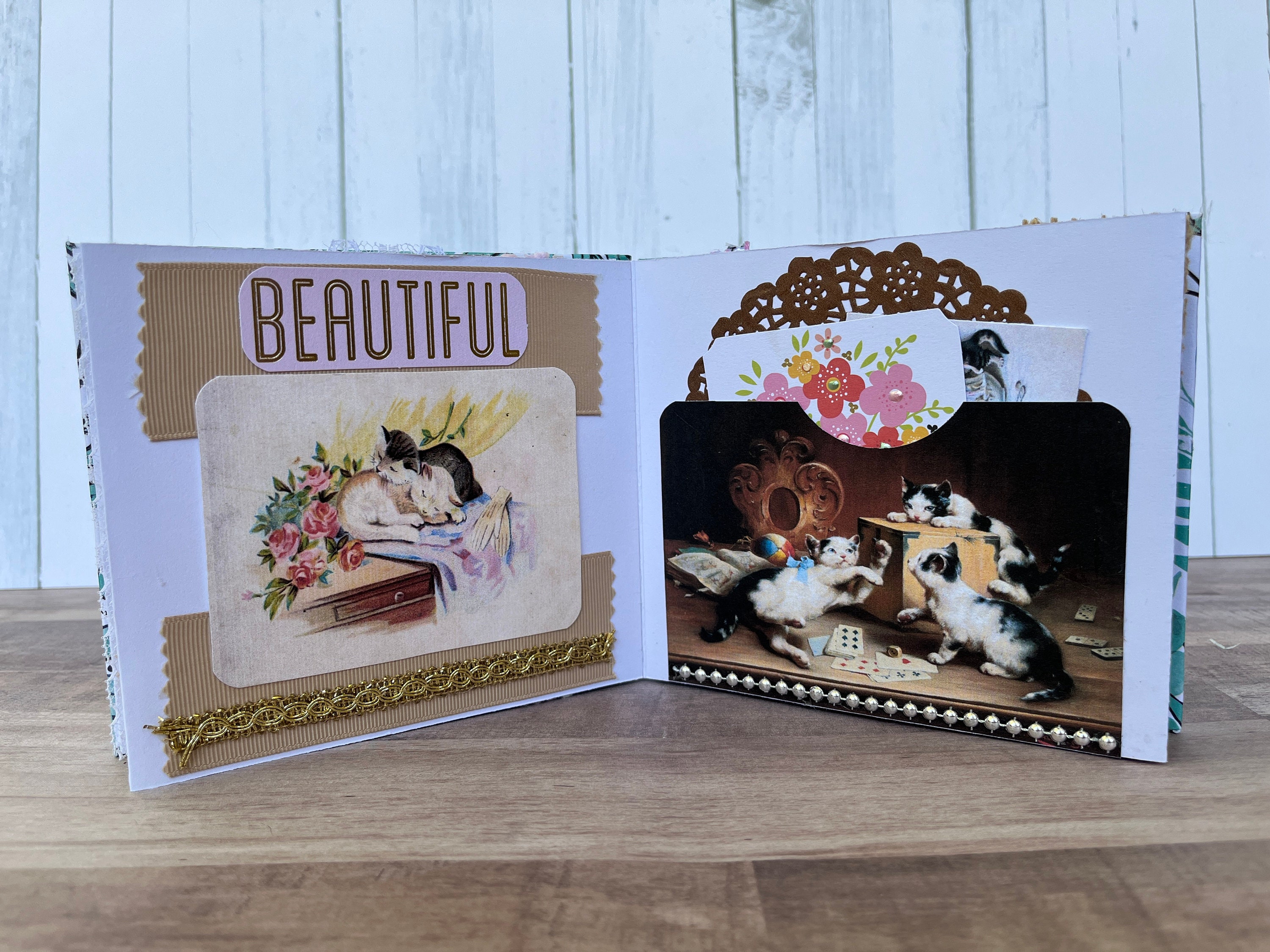 Cat Themed Birthday Accordion Book / Greeting Card - Etsy