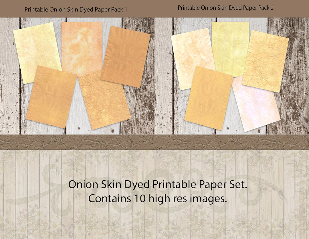 Digital Onion Skin Dyed Paper for Printing - Can Be Used in Junk ...