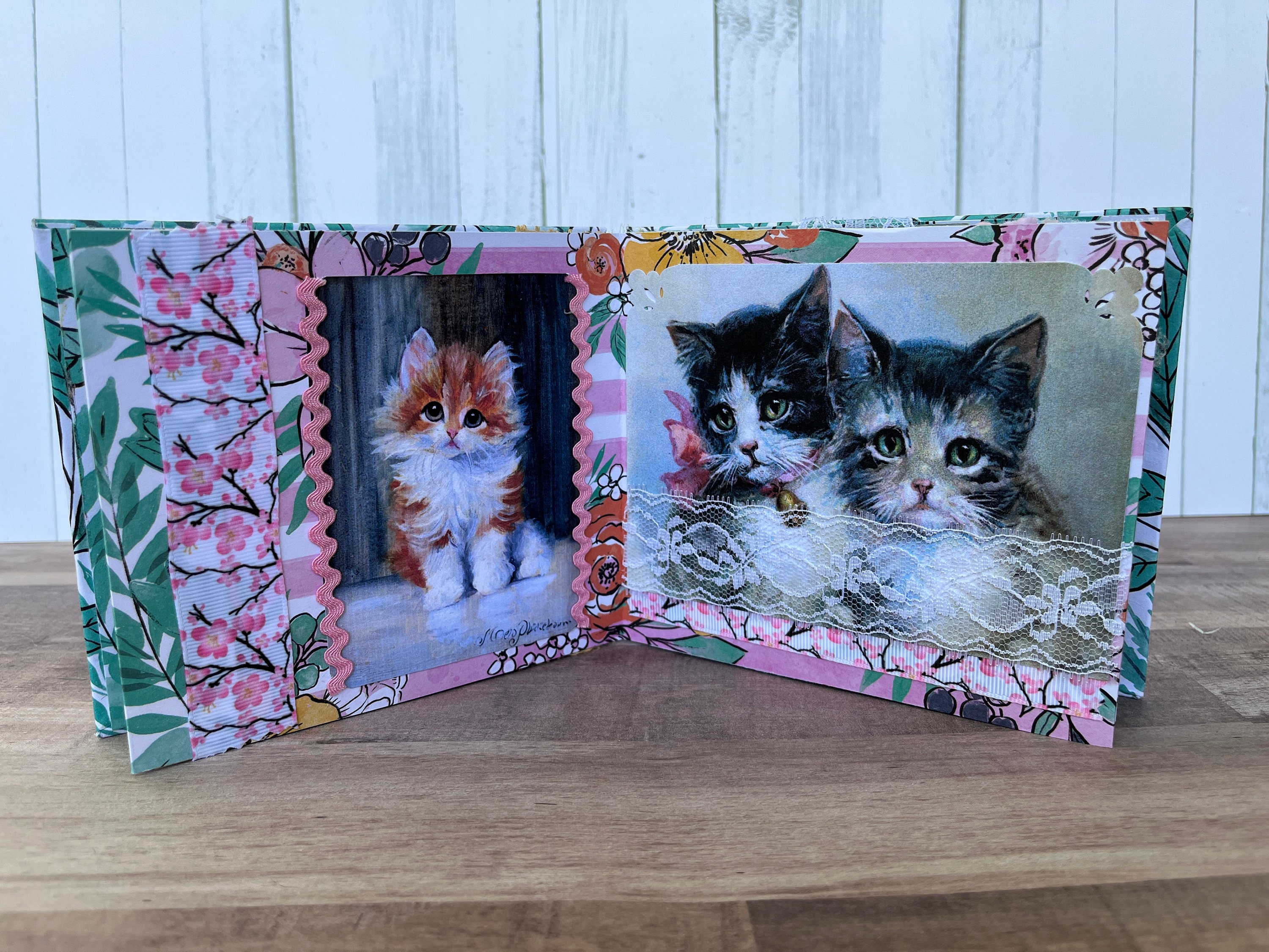 Cat Themed Birthday Accordion Book / Greeting Card - Etsy