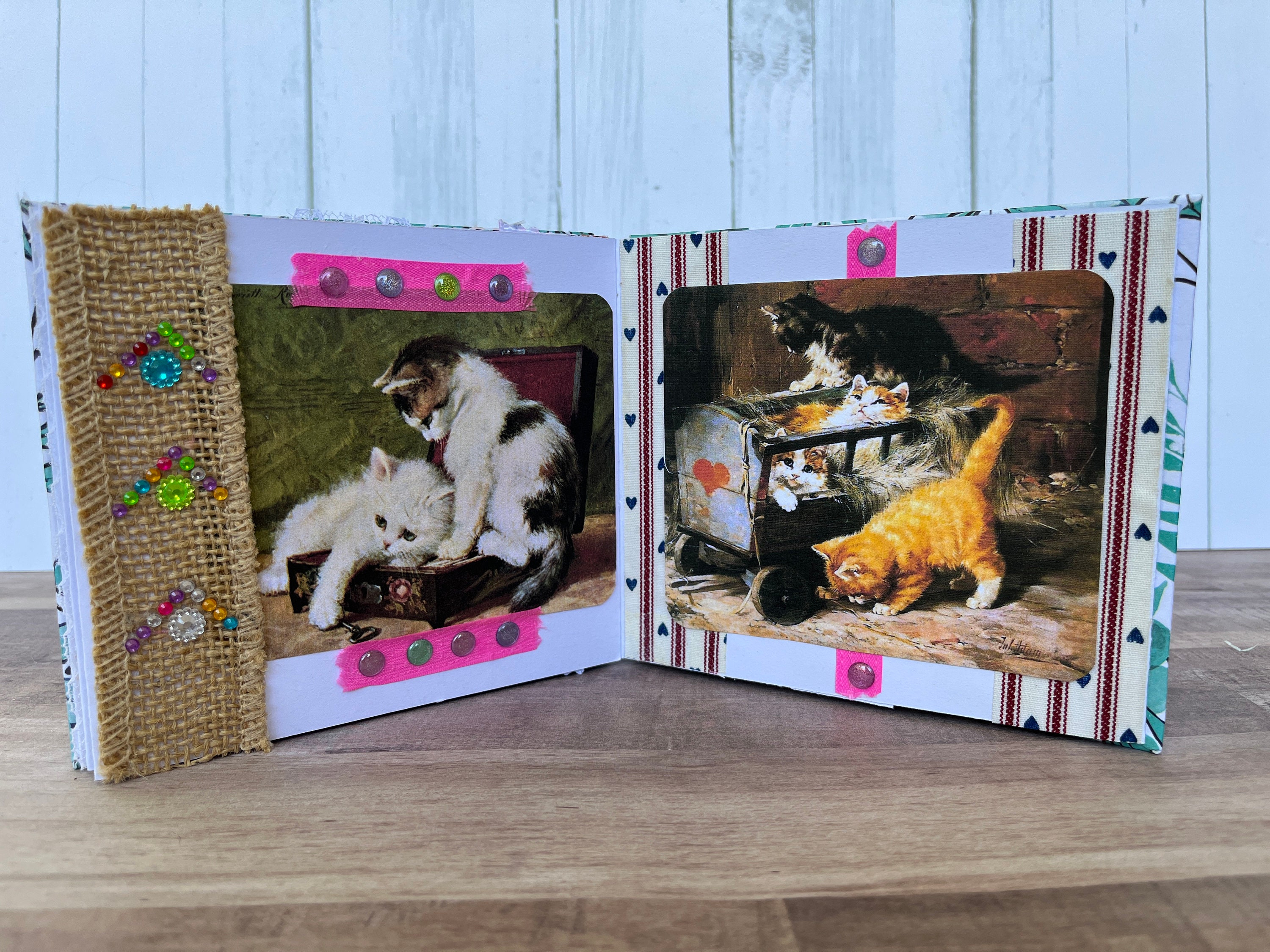 Cat Themed Birthday Accordion Book / Greeting Card - Etsy