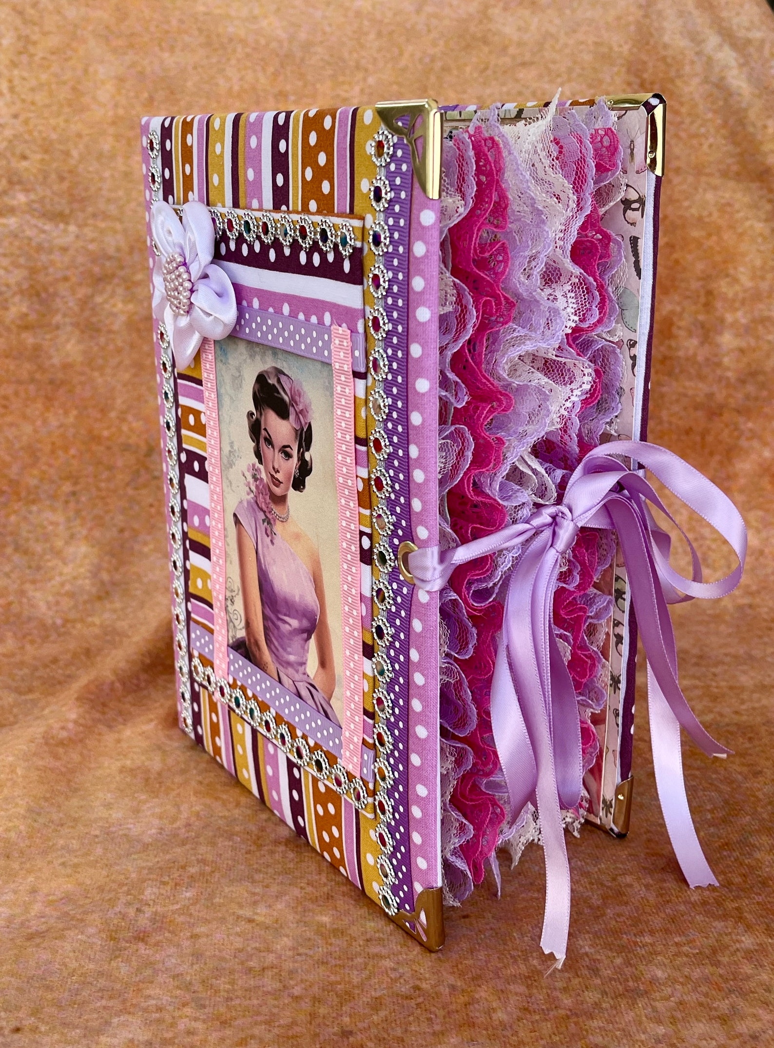 Handmade 1950s Fashion Junk Journal - Writing Journal - Unique Gift - Etsy