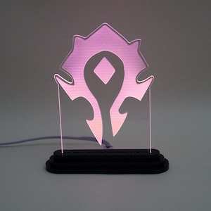 Engraved Light Sign | Wow | Horde, Alliance - Etsy