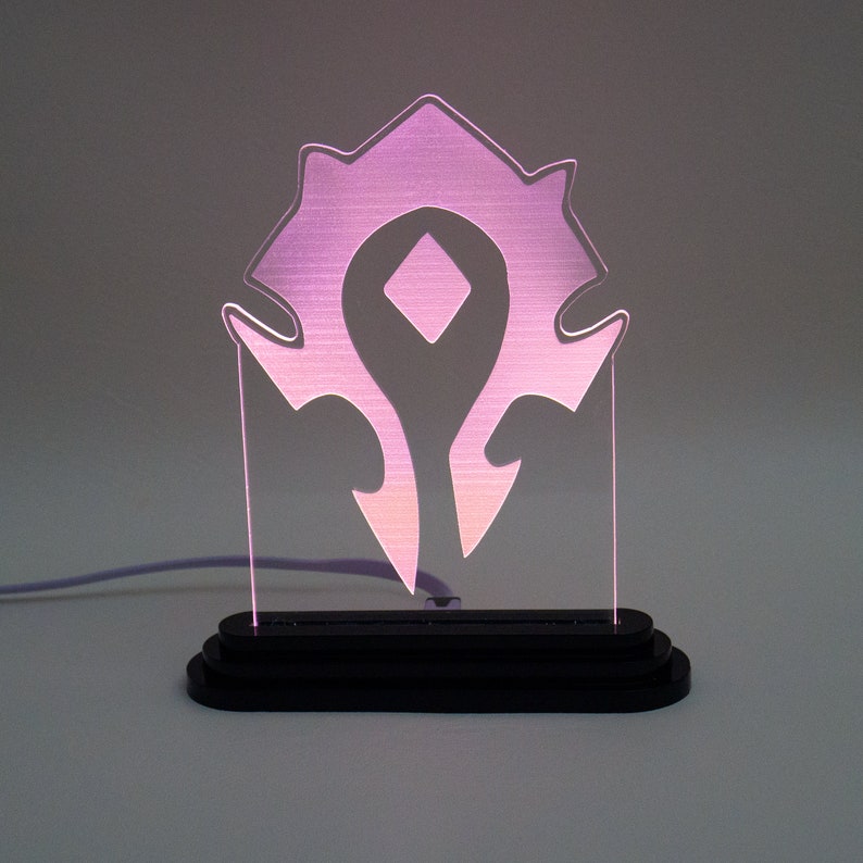 Engraved Light Sign | Wow | Horde, Alliance - Etsy