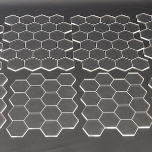 Clear Grid Map Overlay | D&D, Pathfinder (1-inch Square, 1.5-inch Hex ...