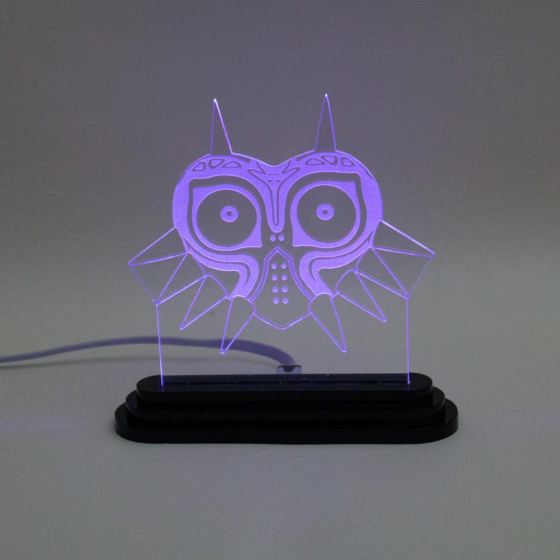 Engraved Light Sign Legend of Zelda Sheikah, Majora's Mask, Tears of ...