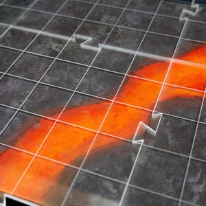 Clear Grid Map Overlay | D&D, Pathfinder (1-inch Square, 1.5-inch Hex ...