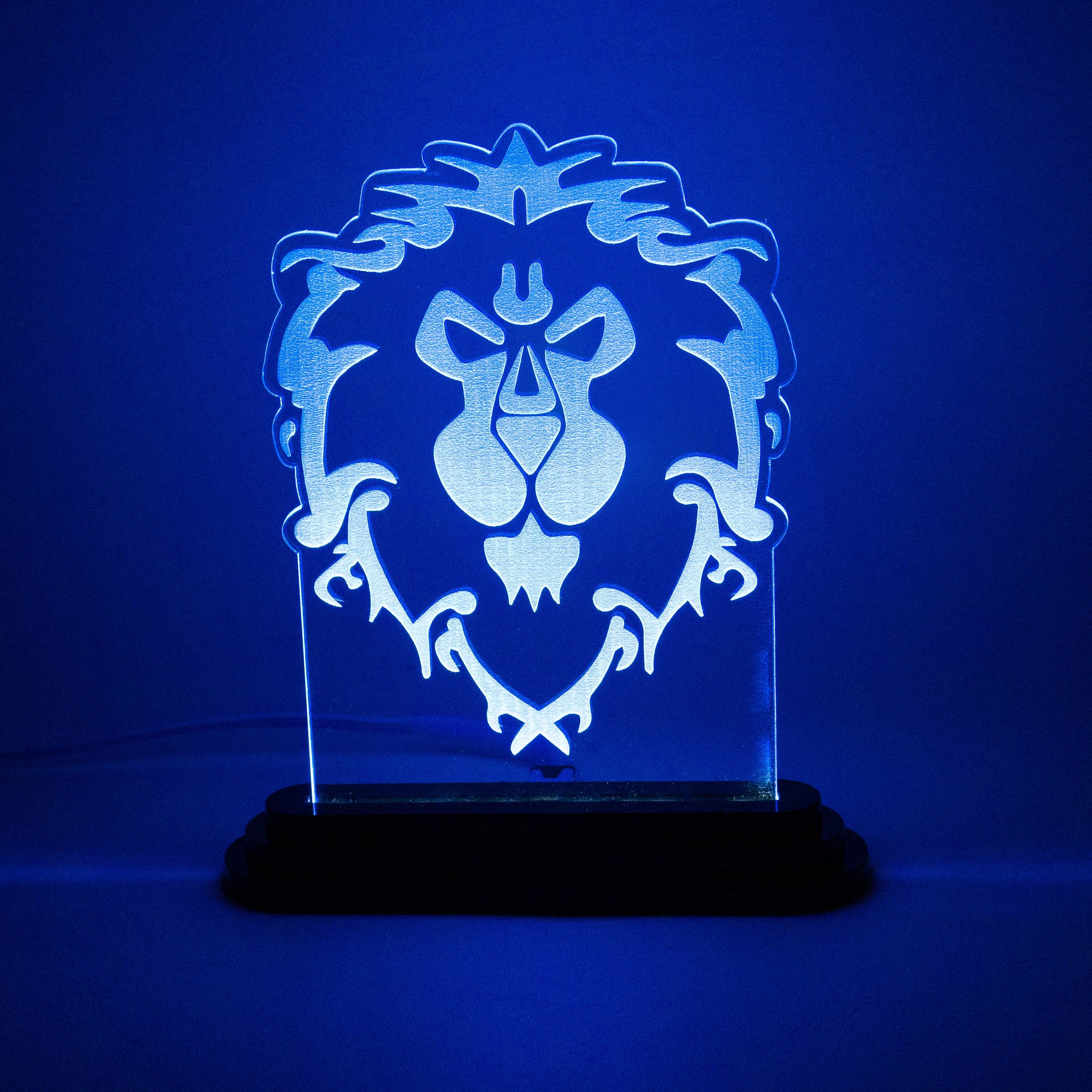 Engraved Light Sign | Wow | Horde, Alliance - Etsy