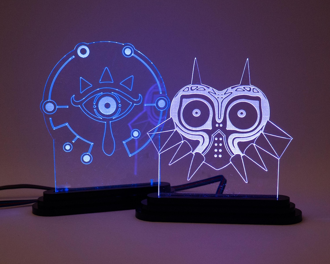 Engraved Light Sign | Legend of Zelda | Sheikah, Majora's Mask - Etsy