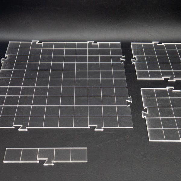 Clear Map Grid Overlay Etsy 