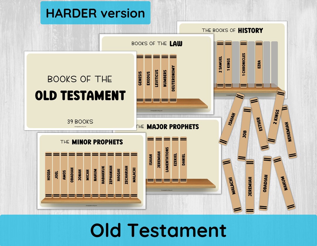 Old Testament Books of the Bible Kids Sorting Activity/ Children's ...