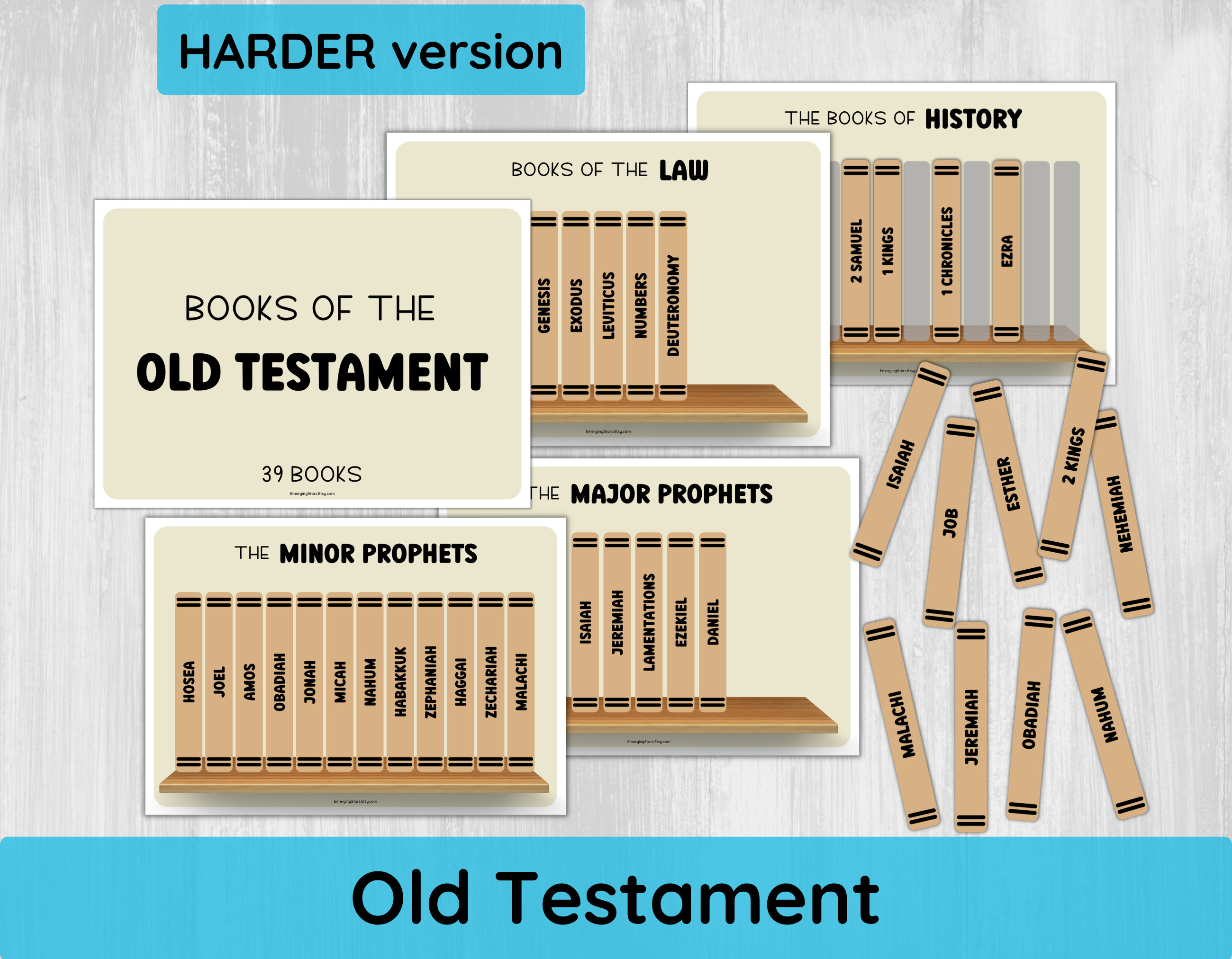 Old Testament Books of the Bible Kids Sorting Activity/ Children's ...