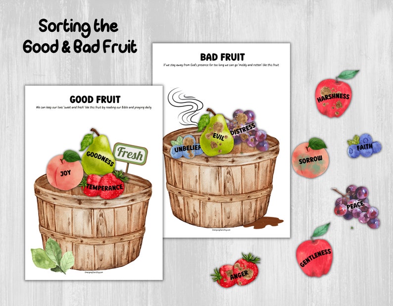 Fruit of the Spirit Kids Bible Sunday School Lesson, Christian ...