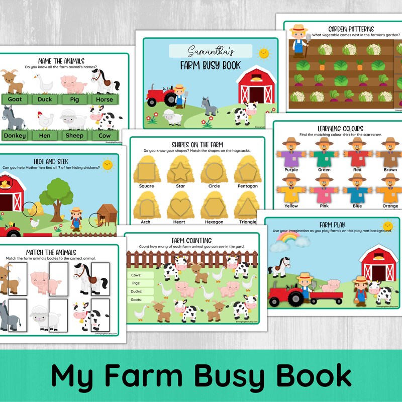 Busy Book Printable - Etsy