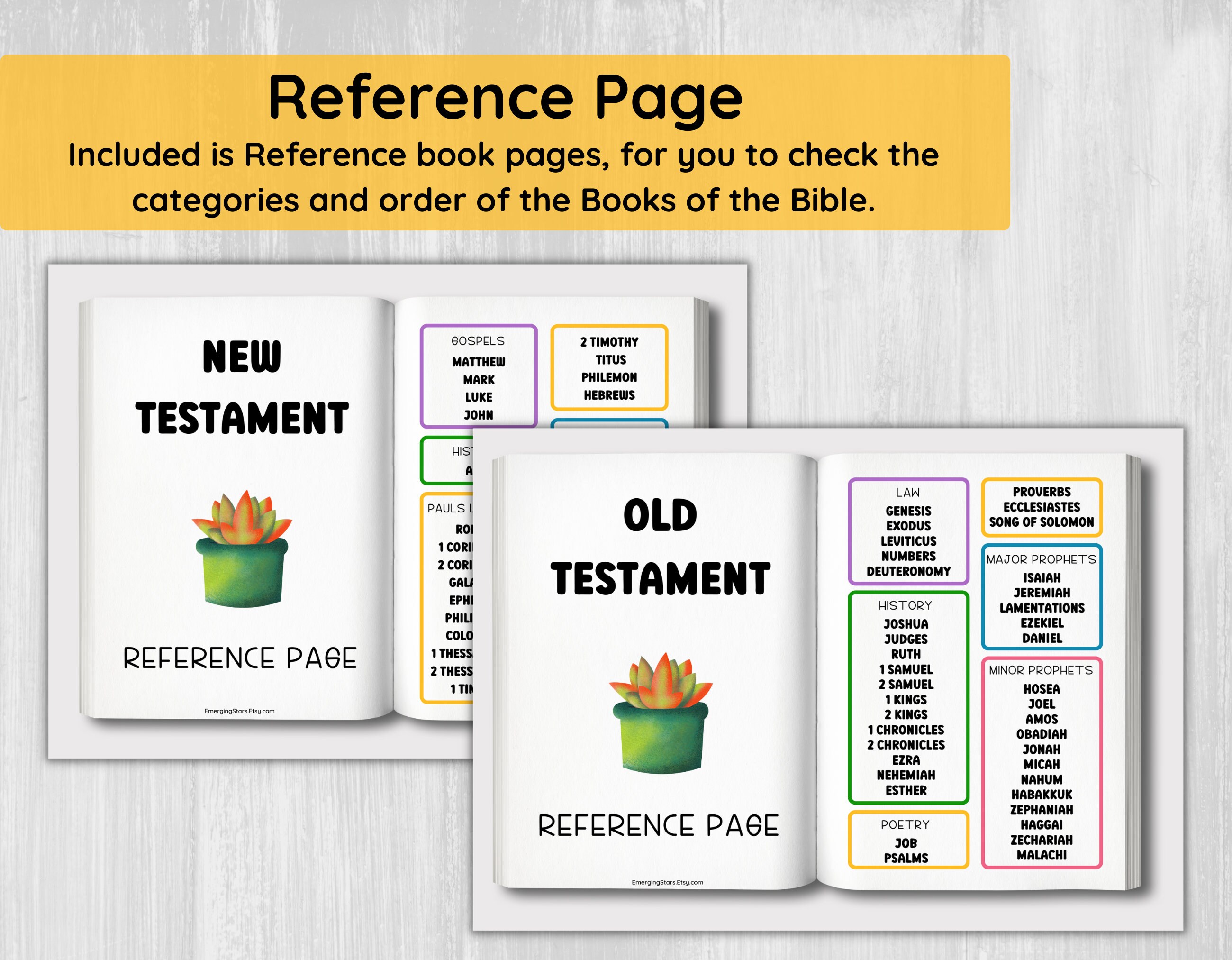 Books of the Bible Practice Game/ Printable Kids Bible Sorting Activity ...