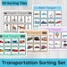 Toddler Transportation Sorting Activity, Printable Land, Sea, Water ...
