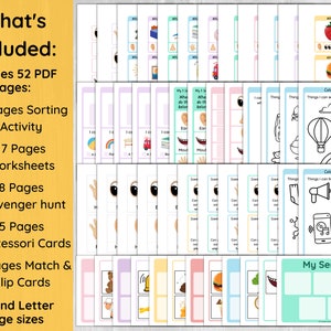 Preschool 5 Senses Activities/ Toddler Five Senses Sorting Activity ...