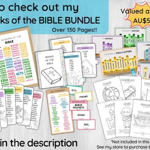 Books of the Bible Practice Game/ Printable Kids Bible Sorting Activity ...