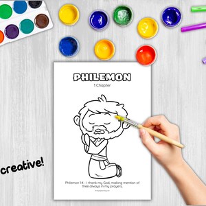 Preschool Coloring in Activity, Christian New Testament Books of the ...