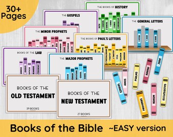 Books of the Bible for Kids Bible Activity Old Testament - Etsy