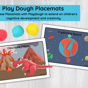 Play Dough Mats /toddler Play Dough Mat Activity /play Doh / Montessori ...
