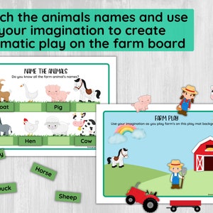 Farm Toddler Busy Book Printable, Preschool Quiet Book on Farm Animals ...