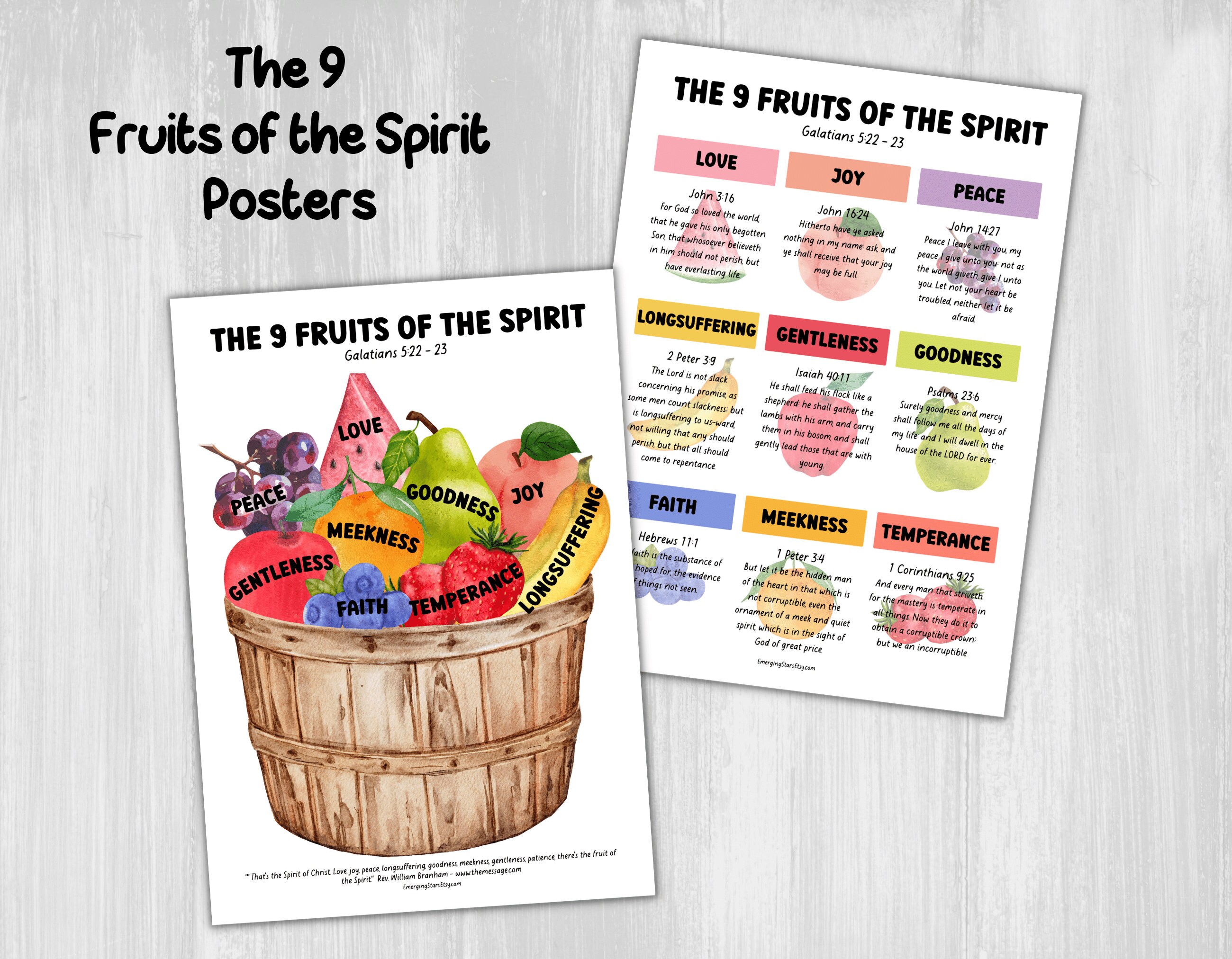 Fruit of the Spirit Kids Bible Sunday School Lesson, Christian ...