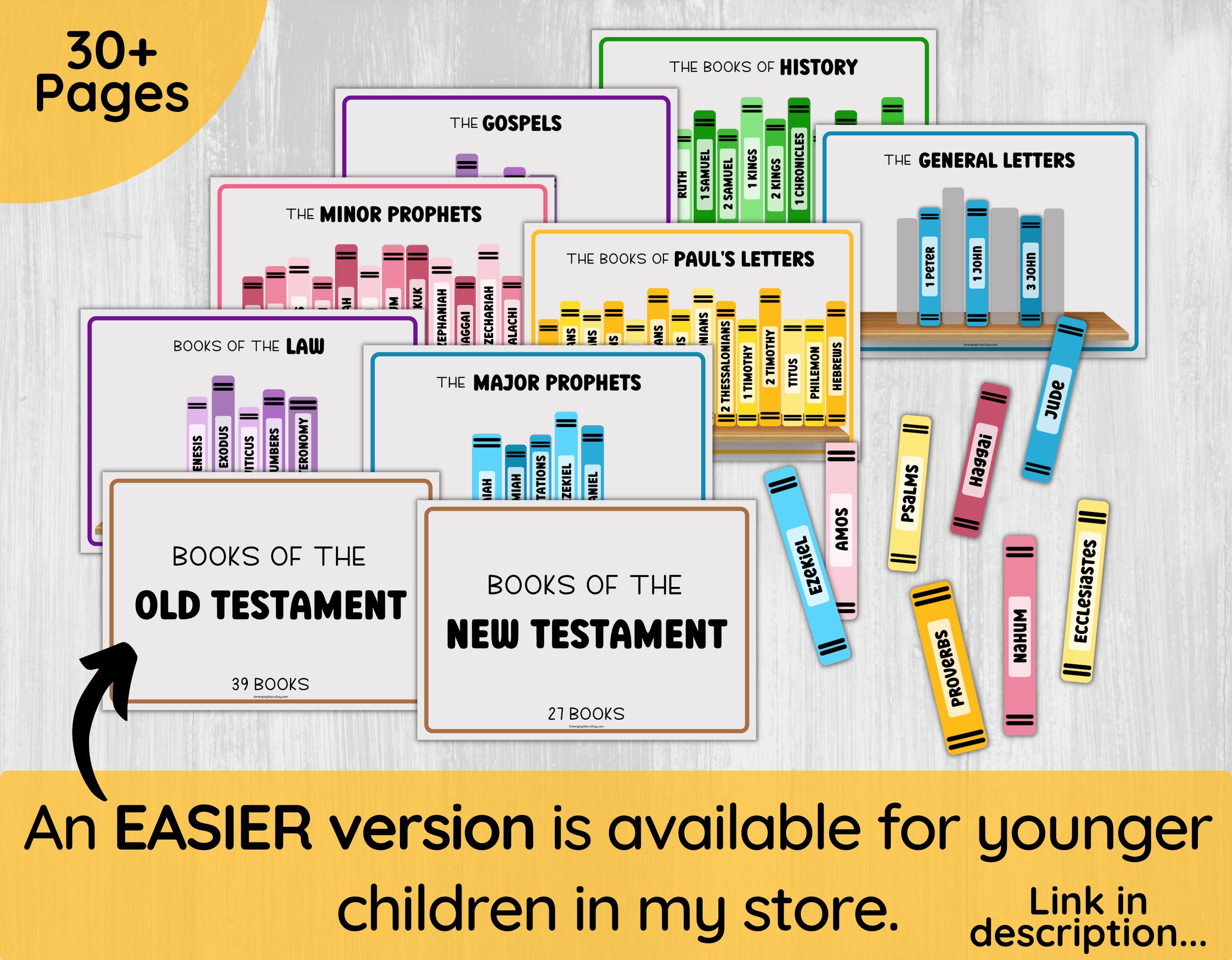 Books of the Bible Practice Game/ Learn Old and New Testament Books of ...